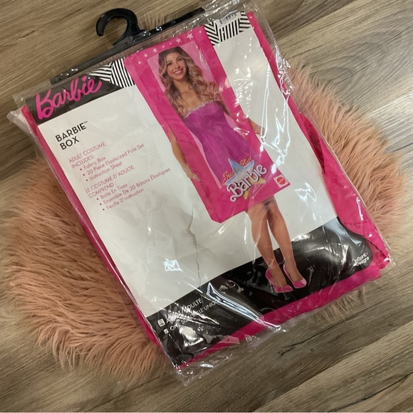 Barbie | Other | Adult Barbie Box Costume Nwt | Poshmark